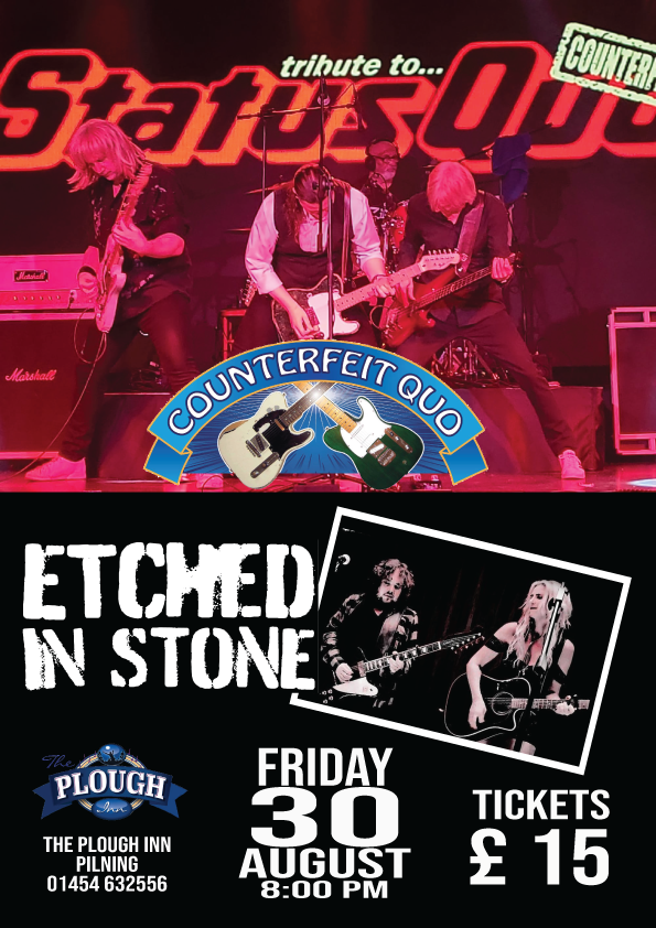 Counterfeit Quo plus Etched In Stone / Kyra Bernice - The Plough